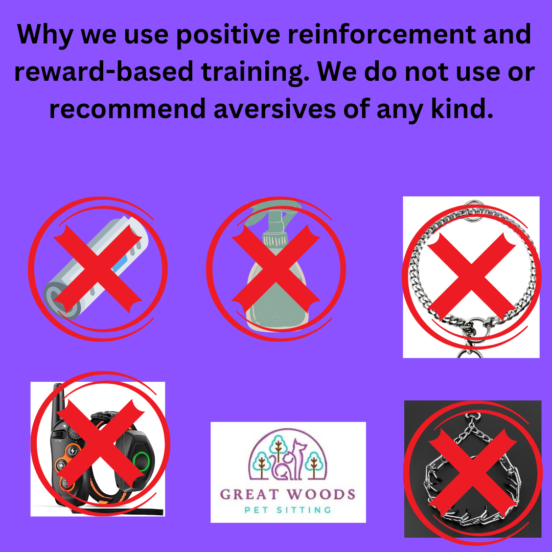 Why we use and recommend positive reinforcement and reward-based ...